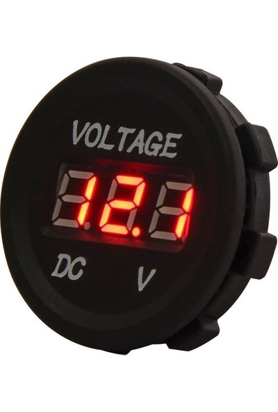 PlatoonAraba Motosiklet Kırmızı LED Dijital Ekran Voltmetre Su Geçirmez PlatoonAraba Motosiklet Kırmızı LED Dijital Ekran Voltmetre Su Geçirmez