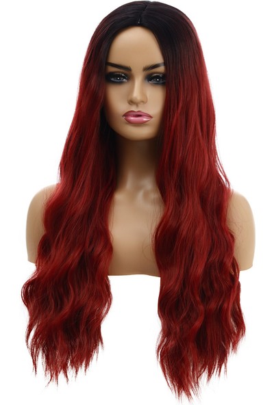 Jipush Kadın Doğal Saç Peruk/ Şarap Kırmızısı (Yurt Dışından) Jipush Kadın Doğal Saç Peruk/ Şarap Kırmızısı (Yurt Dışından)