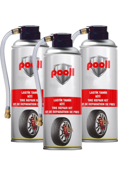 Pooll Lastik Tamir Köpüğü Kiti 3 Adet 400 ml