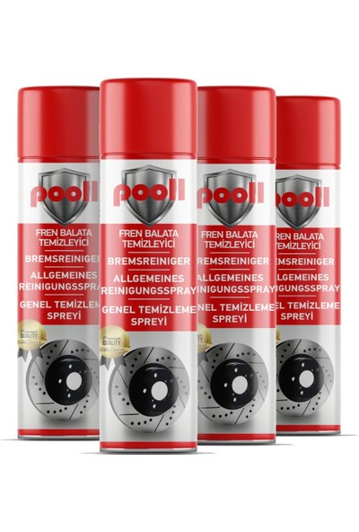 Pooll Balata Temizleme Spreyi 4 Adet 500 ml Pooll Balata Temizleme Spreyi 4 Adet 500 ml