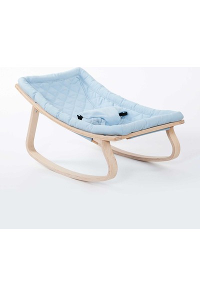 Babycom Naturel Ahşap Anakucağı - Mavi