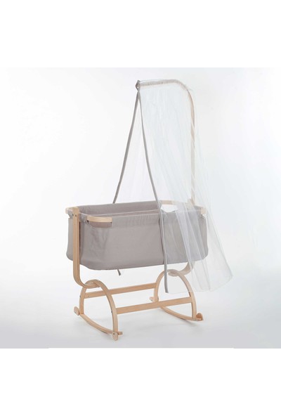 Babycom Vega Naturel Ahşap Sallanır Beşik