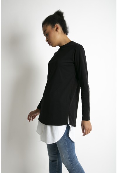 Sufyy Poplin Içlik Etek, Düğmeli Gömlek Altı Etek