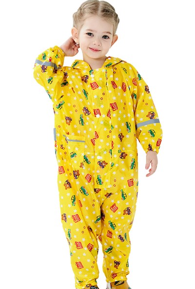 Nanstore Kapüşonlu Suya Dayanıklı Çocuk Yağmurluk (Yurt Dışından)