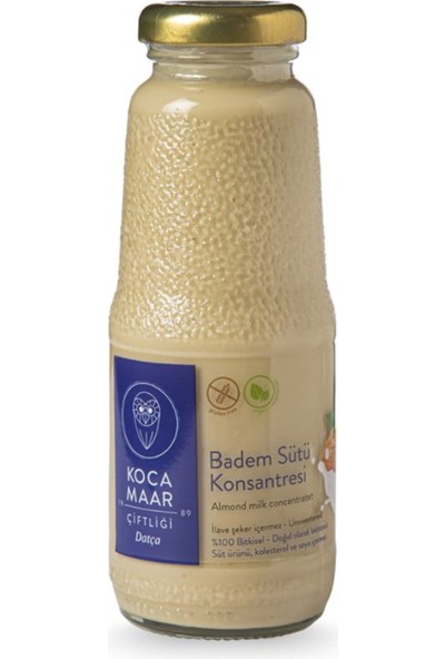 Kocamaar Çiftliği Badem Sütü Konsantresi (%100 Badem) 270GR Kocamaar Çiftliği Badem Sütü Konsantresi (%100 Badem) 270GR