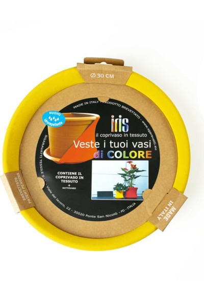 Butik Yıldız Saksı Kılıfı 30 cm -Sarı Butik Yıldız Saksı Kılıfı 30 cm -Sarı