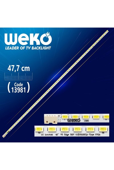 Weko 42 V5 Edge Rev4.0 2A-TYPE - 47.7 cm 57 Ledli (WK-604) Weko 42 V5 Edge Rev4.0 2A-TYPE - 47.7 cm 57 Ledli (WK-604)