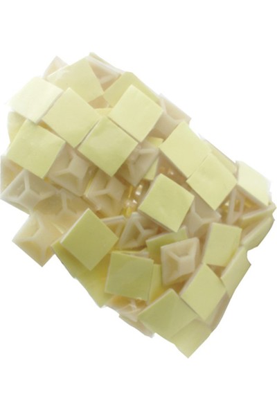 Elektromer Küçük Yapışkanlı Kroşe (100 Adet) 19X19 YK-100 Elektromer Küçük Yapışkanlı Kroşe (100 Adet) 19X19 YK-100