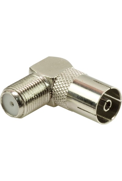 Fully F Konnektör Dişi / 60 Ohm Dişi L Tip Çevirici