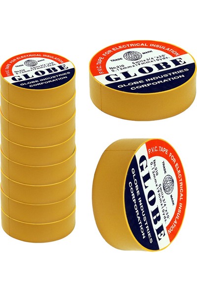 Globe Globe Izole Bant Sarı 10LUK 0.13MMX19MM Globe Globe Izole Bant Sarı 10LUK 0.13MMX19MM