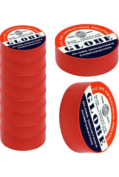 Globe Globe Izole Bant Kırmızı 10LUK 0.13MMX19MM