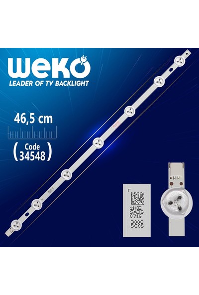 Weko 50DLED_A-TYPE_REV00 - 46.5 cm 7 Ledli (WK-515) Weko 50DLED_A-TYPE_REV00 - 46.5 cm 7 Ledli (WK-515)