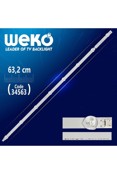 Weko 32 Row2.1 Rev 0.9 1 A2-Type 6916L-1106A - 63.2 cm 8 Ledli - (Wk-08) Weko 32 Row2.1 Rev 0.9 1 A2-Type 6916L-1106A - 63.2 cm 8 Ledli - (Wk-08)