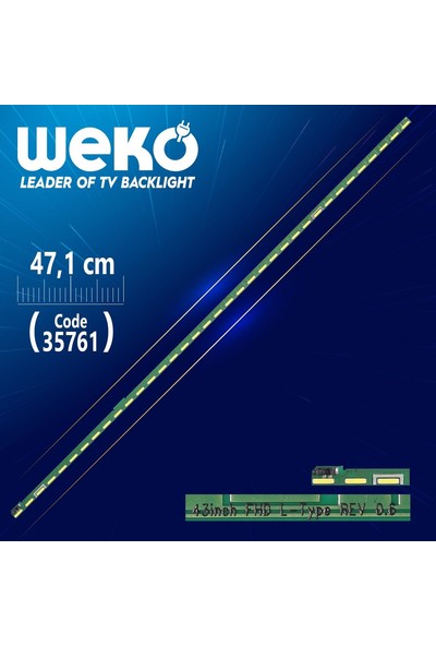 Weko 43INCH Fhd L-Type Rev 0.6 - 47.1 cm 36 Ledli - (WK-1229) Weko 43INCH Fhd L-Type Rev 0.6 - 47.1 cm 36 Ledli - (WK-1229)