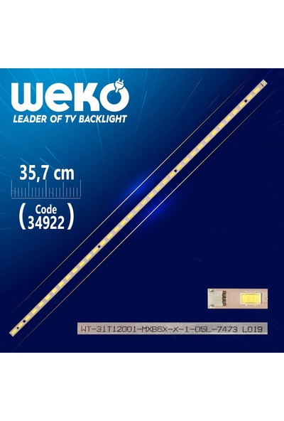 Oem 31T12-01A - WT-31T12001-MXB6X-X-1-05L-7629 L019 - 35.7 cm 36 Ledli - (WK-756)