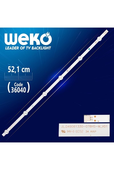 Oem JL.D49061330-078HS-M_V01 B - 6 Lensli 52.1 cm