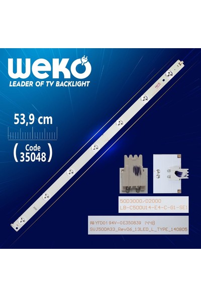 Weko SVJ500A33_REV06_13LED_L_TYPE_140805 - 50D3000/D2000 - 53.9 cm 7 Ledli - (WK-823)
