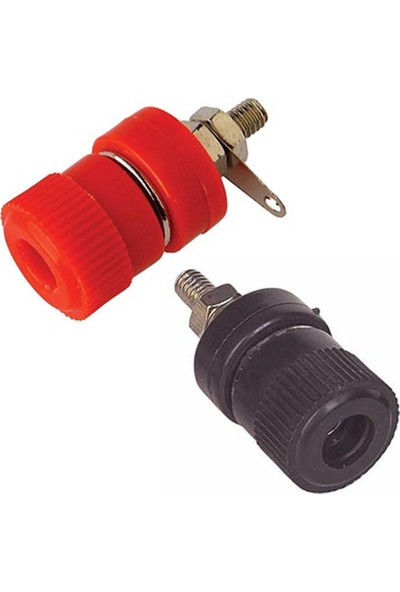 Elektromer Born Fiş Şase * Born Klemens Siyah-Kırmızı (IC-239)