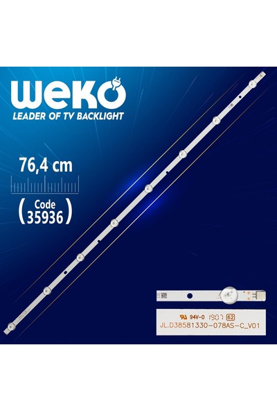 Weko JL.D38581330-078AS-C_V01 8 Ledli 76.4 cm Weko JL.D38581330-078AS-C_V01 8 Ledli 76.4 cm