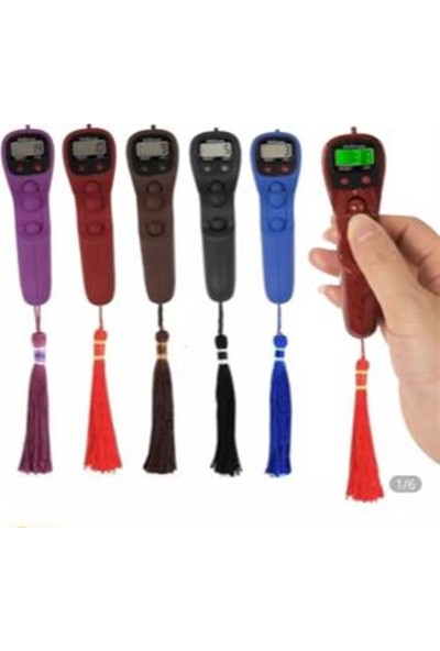 Powermaster PM-6691 Dijital Tesbih ( Pembe- Kırmızı-Kahverengi- Siyah- Mavi)