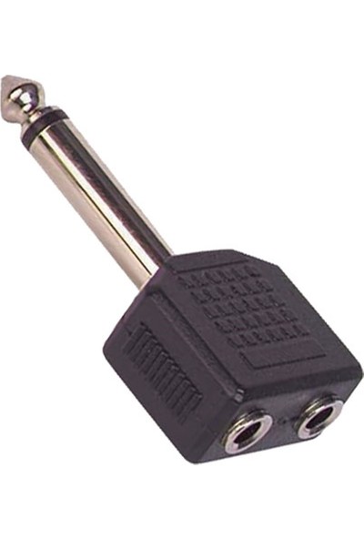 Elektromer 6.3 mm Stereo Erkek / 3.5 mm St x 2 Dişi Çevirici Jack Elektromer 6.3 mm Stereo Erkek / 3.5 mm St x 2 Dişi Çevirici Jack