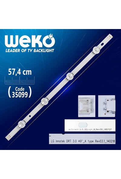Weko Lg Innotek Drt 3.0 50_B Type REV01 1_140107- 57.4 cm 5 Ledli - (WK-137) Weko Lg Innotek Drt 3.0 50_B Type REV01 1_140107- 57.4 cm 5 Ledli - (WK-137)