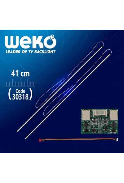 Weko 19 Universal Monitör E-Led 60 Ledli (Wıde) (2835) 410MM 12V Çift Led+Sürücü+Kablo Takım (WK-0141) Weko 19 Universal Monitör E-Led 60 Ledli (Wıde) (2835) 410MM 12V Çift Led+Sürücü+Kablo Takım (WK-0141)