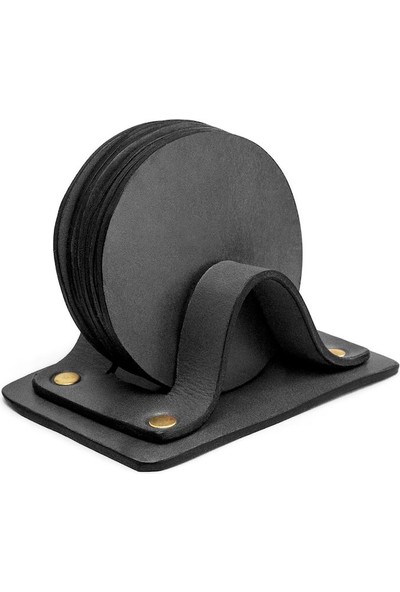 Ca-Leather Hakiki Deri Bardak Altlığı 6'lı