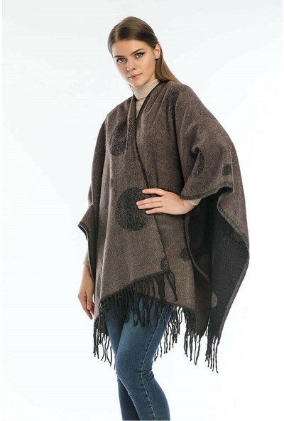 MAYOPORT Kadın Çift Taraflı Fashion Şal Panço MAYOPORT Kadın Çift Taraflı Fashion Şal Panço
