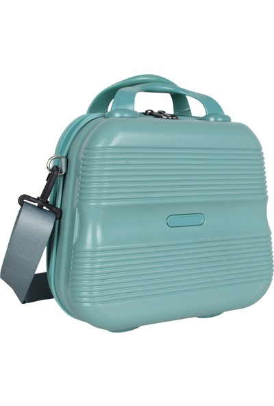 Bagacar M.yeşili Kırılmaz Makyaj Çantası El Valizi Çantası Arrow