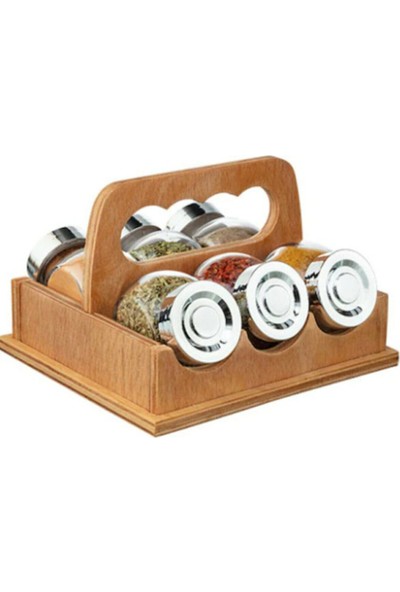WoodBor Eliza 6'lı Baharatlık