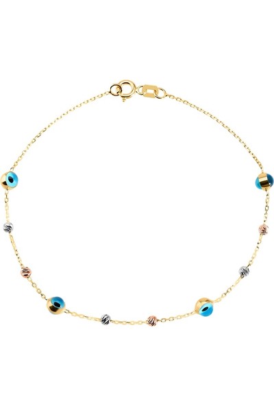 Fay Yamaner 14 Ayar Altın Dorika Toplu Göz Bileklik Fay Yamaner 14 Ayar Altın Dorika Toplu Göz Bileklik