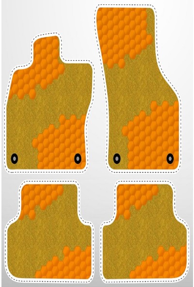 Tegin Infiniti Qx70 2012 Ve Sonrası Uyumlu Sarı Halı Turuncu Desen Kırmızı Kenar Plus Paspas Tegin Infiniti Qx70 2012 Ve Sonrası Uyumlu Sarı Halı Turuncu Desen Kırmızı Kenar Plus Paspas