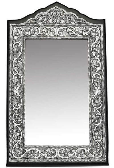 Gumush Yaprak Desenli Masa Aynası