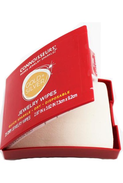 Connoisseurs Altın ve Gümüş Takı Temizleme ve Parlatma Mendili Connoisseurs Altın ve Gümüş Takı Temizleme ve Parlatma Mendili