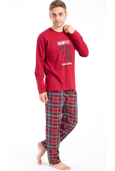 Tampap Erkek Baskılı Pijama Takımı Uzun Kollu Tampap 2170 Tampap Erkek Baskılı Pijama Takımı Uzun Kollu Tampap 2170