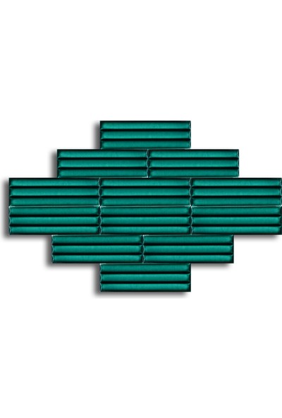 Kütahya Hedef Çini Şekilli Seramik 7 x 21 Bambu