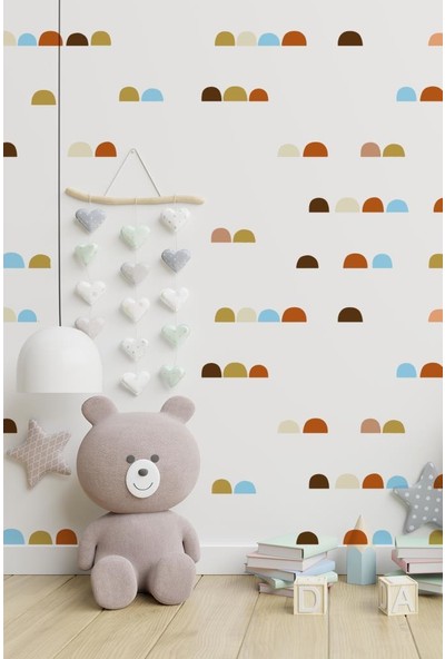 Hediye Postası Iskandinav Tepesi Duvar Sticker Bebek Çocuk Odası Dekoratif Çıkartma , 5 Renk 160 Adet Kahve Diyarı Hediye Postası Iskandinav Tepesi Duvar Sticker Bebek Çocuk Odası Dekoratif Çıkartma , 5 Renk 160 Adet Kahve Diyarı