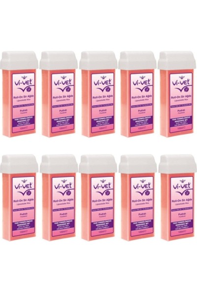 Vi-Vet Roll - On Kartuş Sir Ağda Pembe 100 ml - 10 Adet Vi-Vet Roll - On Kartuş Sir Ağda Pembe 100 ml - 10 Adet