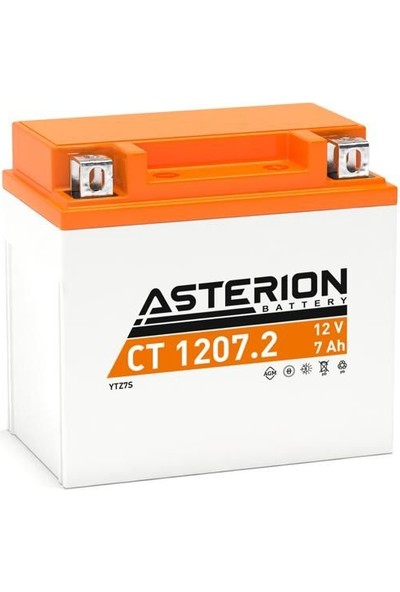 Asterion 12V 7AH YTZ7S Agm Kapalı Bakımsız (Yüksek) Motosiklet Aküsü