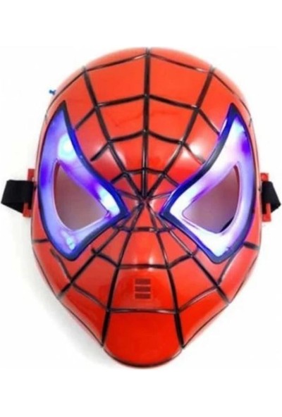 Tuengi Store Örümcek Adam Işıklı Maske Spiderman Işıklı Maske