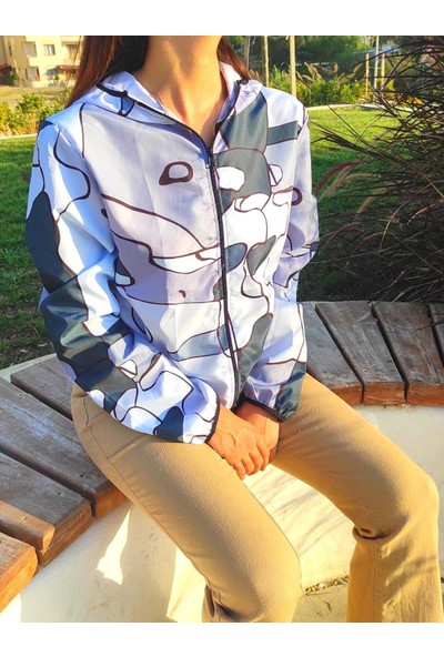 Serenity Unisex Fermuarlı Paraşüt Yağmurluk