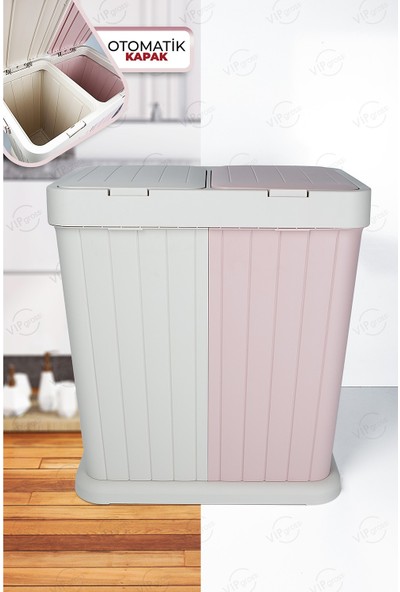 Çavdar Group Ikili Çok Amaçlı Çamaşır Sepeti, Bölmeli Kirli Sepeti