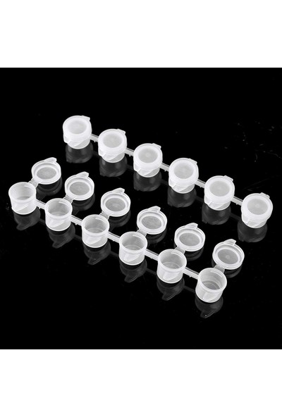 Depoart Plastik Kapaklı Boş Şerit Boya Kabı 3 ml 6 x 5'li