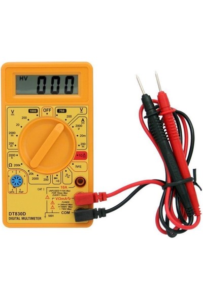 Motorobit Dijital Avometre Multimetre Ölçü Aleti DT-830D Motorobit Dijital Avometre Multimetre Ölçü Aleti DT-830D