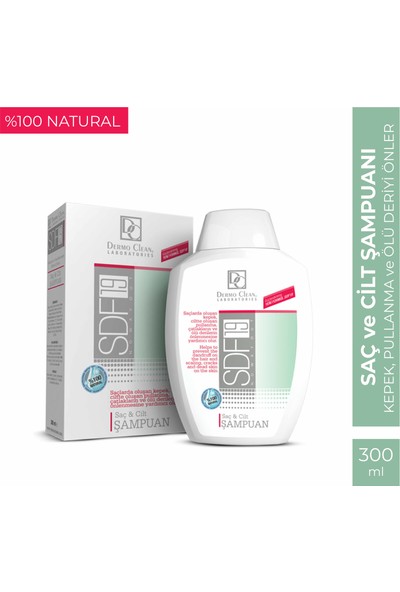 Dermo Clean Sdf19 Saç ve Cilt Şampuanı 300 ml Dermo Clean Sdf19 Saç ve Cilt Şampuanı 300 ml