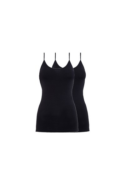Blackspade Essential Kadın İnce Askılı Atlet 2li Paket 1591 Siyah Blackspade Essential Kadın İnce Askılı Atlet 2li Paket 1591 Siyah