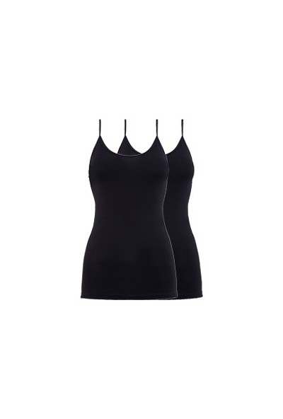Blackspade Essential Kadın İnce Askılı Atlet 2li Paket 1591 Siyah Blackspade Essential Kadın İnce Askılı Atlet 2li Paket 1591 Siyah