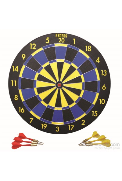 Excess 45cm Dart Set 6 Ok Çift Taraflı Excess 45cm Dart Set 6 Ok Çift Taraflı
