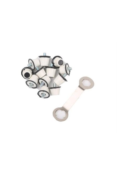 Spın Plastik Krampon Vidası Beyaz Erkek Çivi